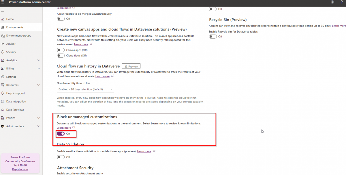 Prevent the Panic: Blocking Unmanaged Customizations in Your production Power Platform ...